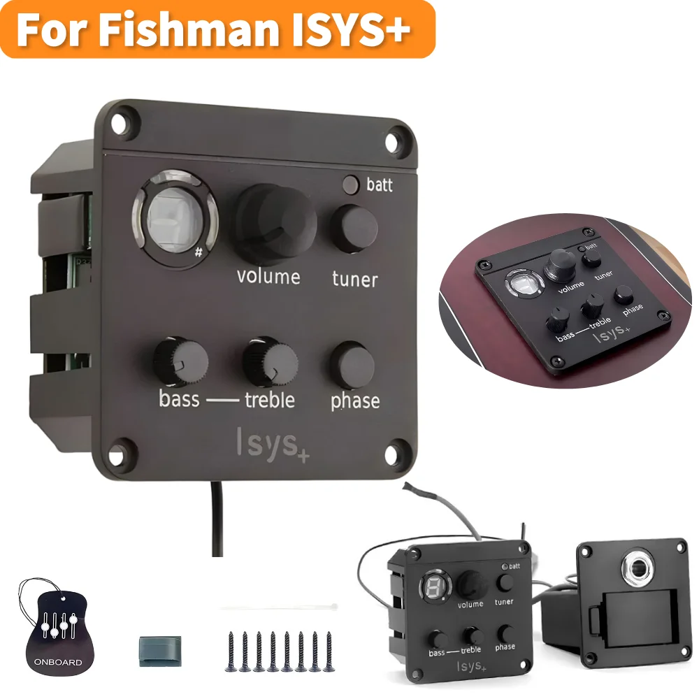 For Fishman ISYS+ Acoustic Guitar Pickup EQ Equalizer Piezo Pickup 201 ...