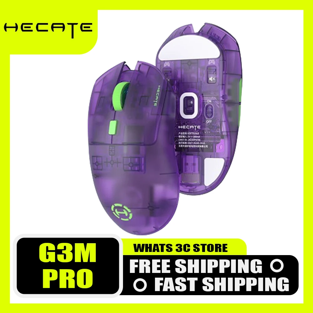 Hecate-G3m-Pro-Bluetooth-Wireless-Mouse-Tri-Mode-E-sports-Lightweight-Gamer-Paw3395-Mouse ...