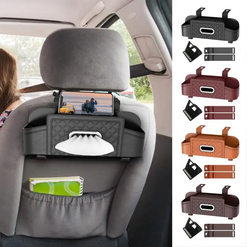 Car Headrest storage box multifunctional Car Backseat Hook Organizer ...