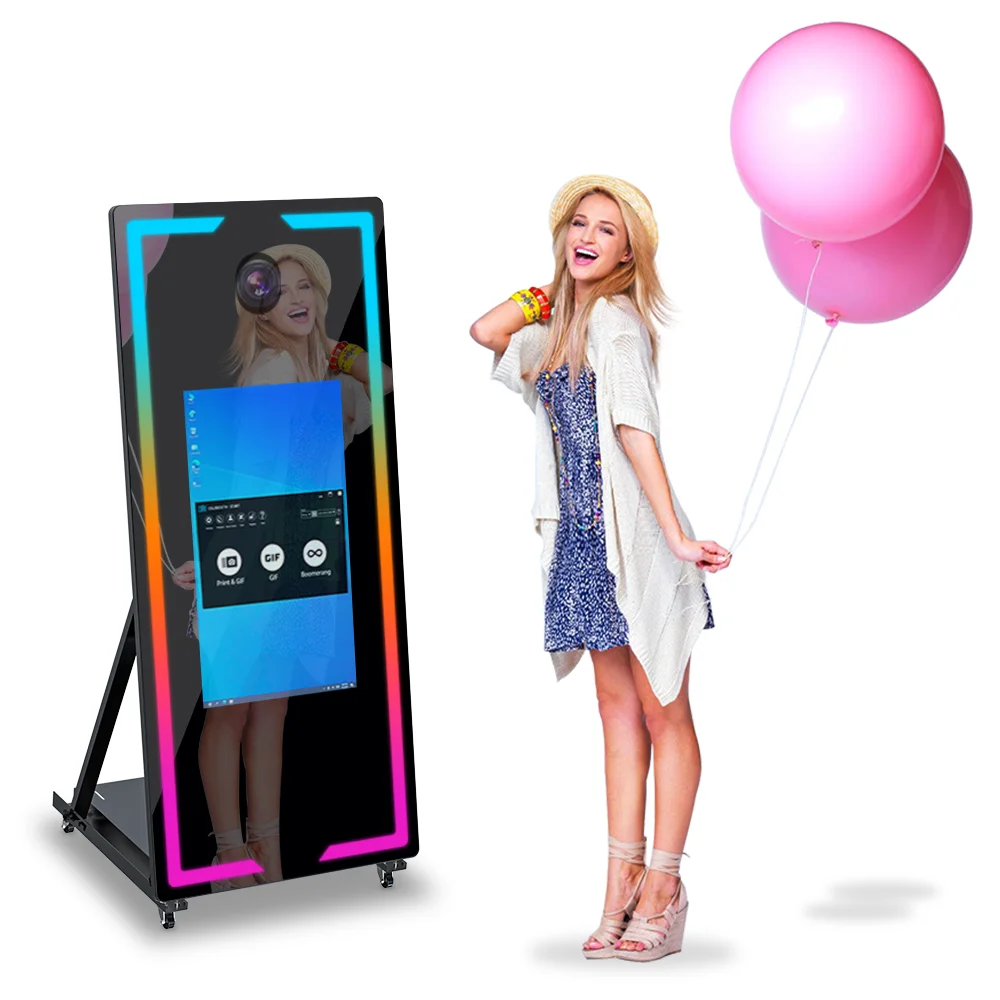 Selfie-Magic-Mirror-Touch-Screen-Photo-Booth-Portable-Automatic-45in-65in-Mirror-Photo-Booth ...