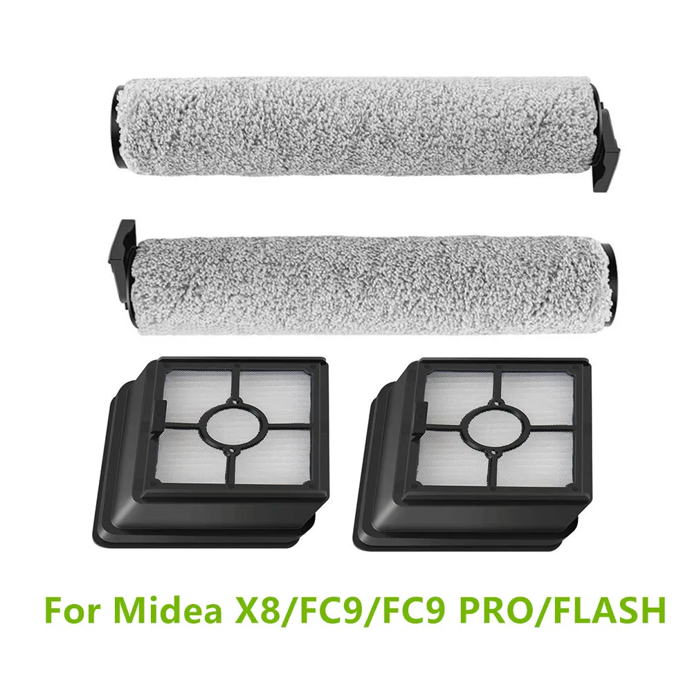 Roller Brushes HEPA Filters For Midea X8/FC9/FC9 PRO/FLASH Washing ...