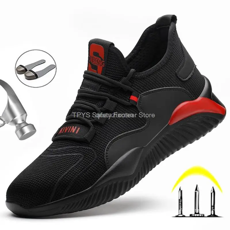Breathable-light-Safety-Shoes-Men-Steel-Toe-Anti-Smash-Safety-Shoes-for ...