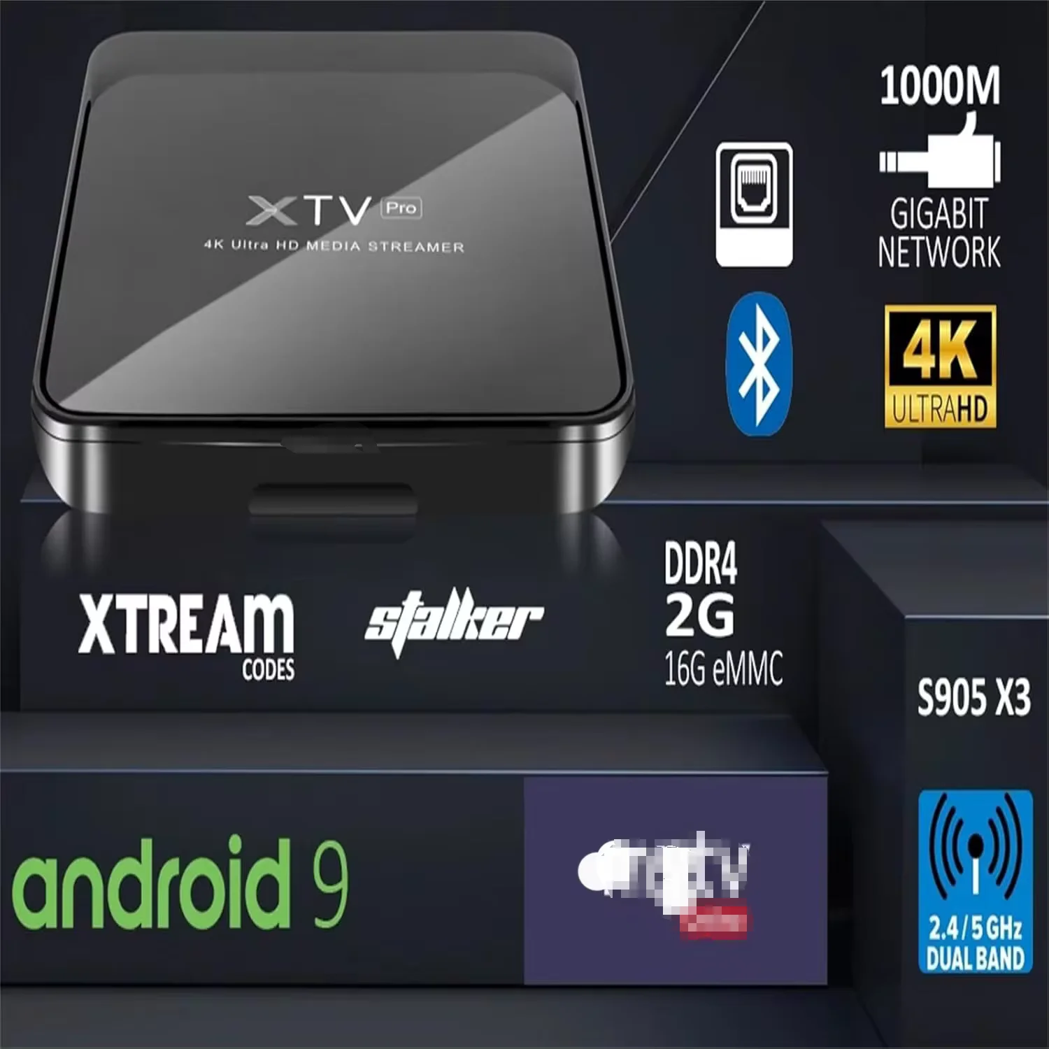 MEELO-PLUS-XTV-PRO-Amlogic-S905X3-TV-BOX-STALKER-DDR4-2GB-XTREAM-CODES ...