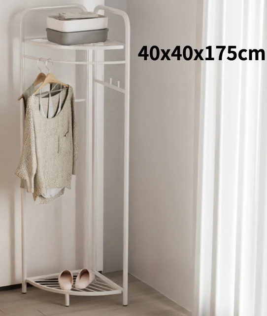 Corner Coat Rack Light Luxury Corner Metal Hanger Floor Bedroom ...