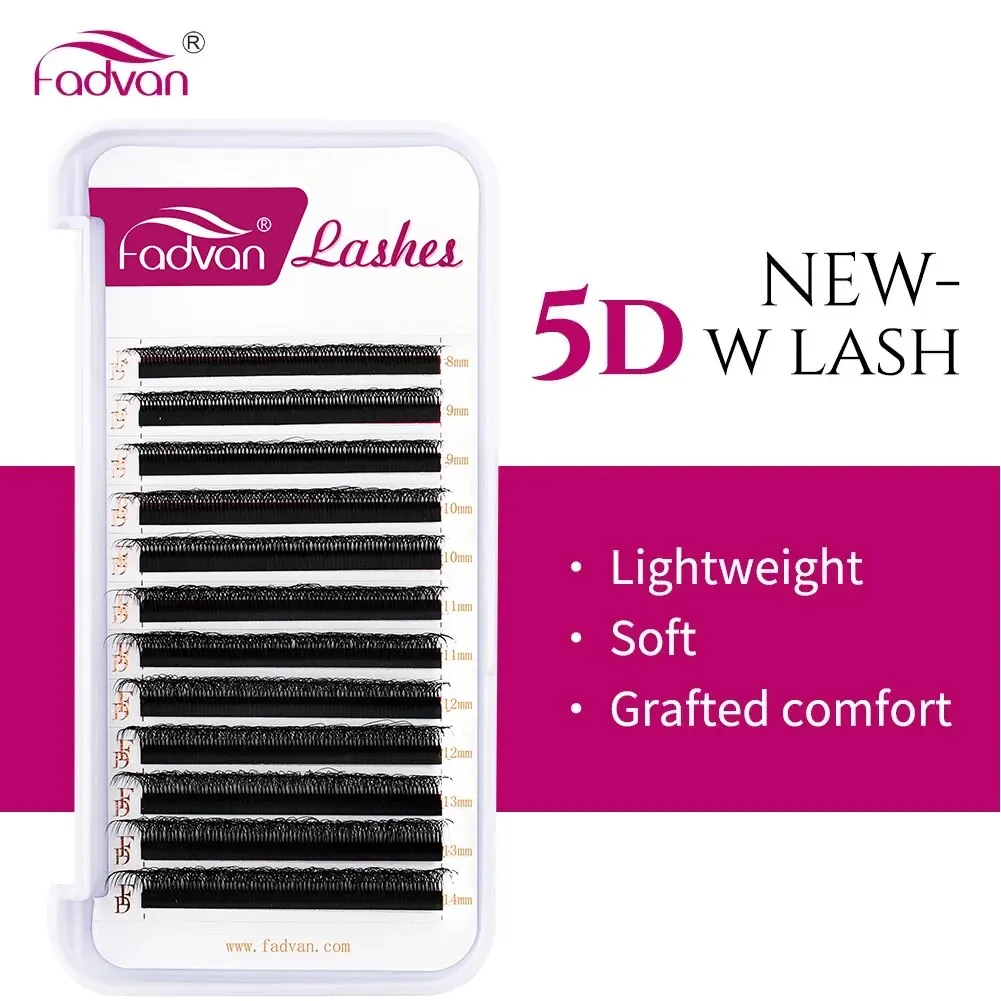 Fadvan-5D-W-Shaped-Eyelash-Extensions-0-07-D-Natural-Faux-Mink-Lashes ...