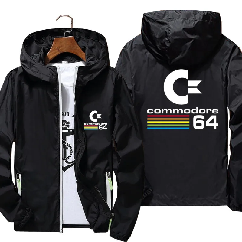 Men's Commodore 64 Print C64 SID Amiga Outdoor Sport Thin t shirts Coat ...