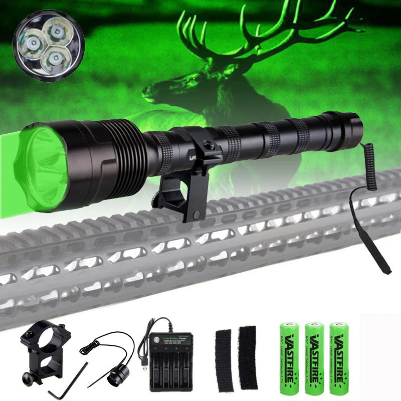 Tactical-Green-Light-Flashlight-High-Power-Long-Range-500-Yard-LED ...