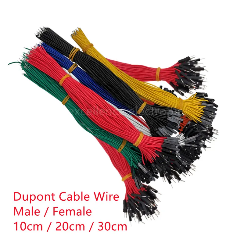 10PCS-2-54MM-Pitch-Wire-Dupont-Line-Single-Head-Male-Female-1P-Dupont ...