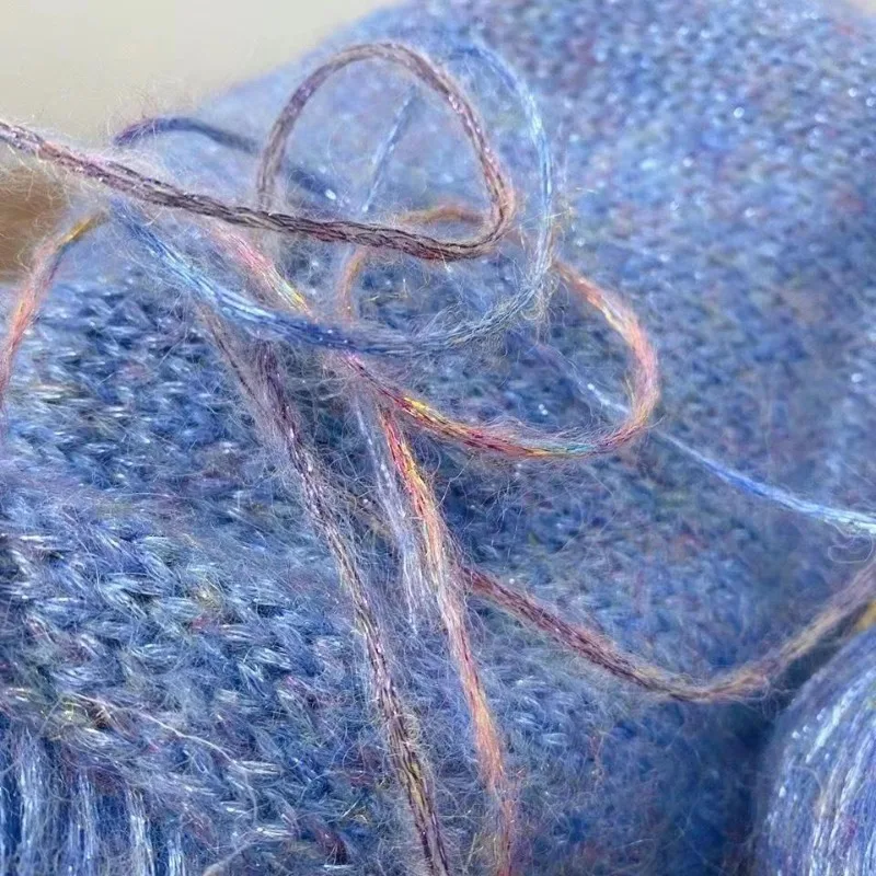 250g-Super-Beautiful-Mohair-Yarn-Sparkling-Gold-Silk-Golden-Scallion ...