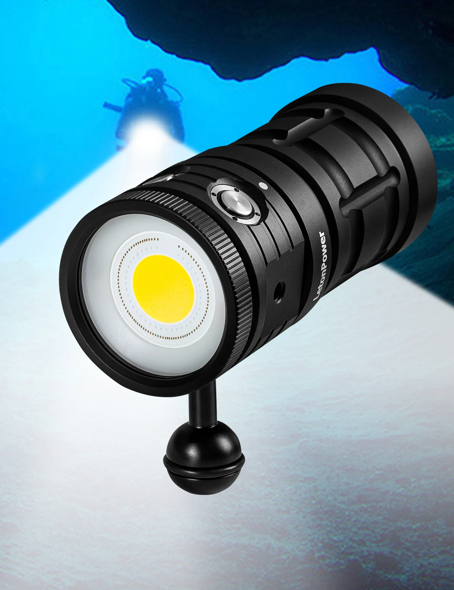 LetonPower-linterna-de-buceo-COB-luz-LED-subacu-tica-de-18000-l-menes ...