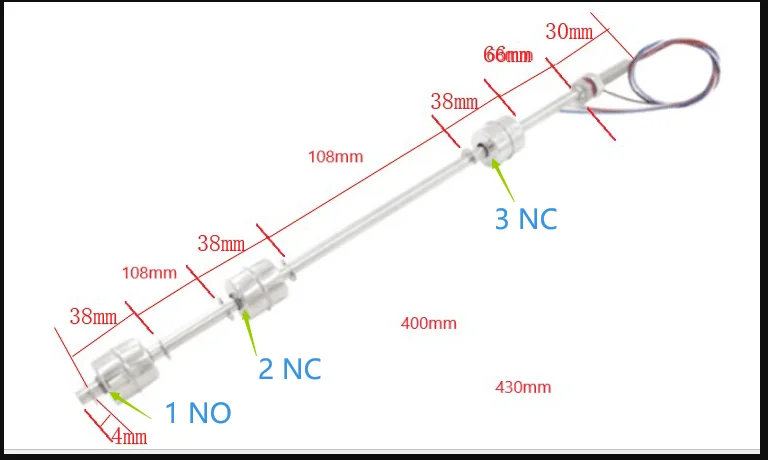 Custom Made Water Level Sensor Floating