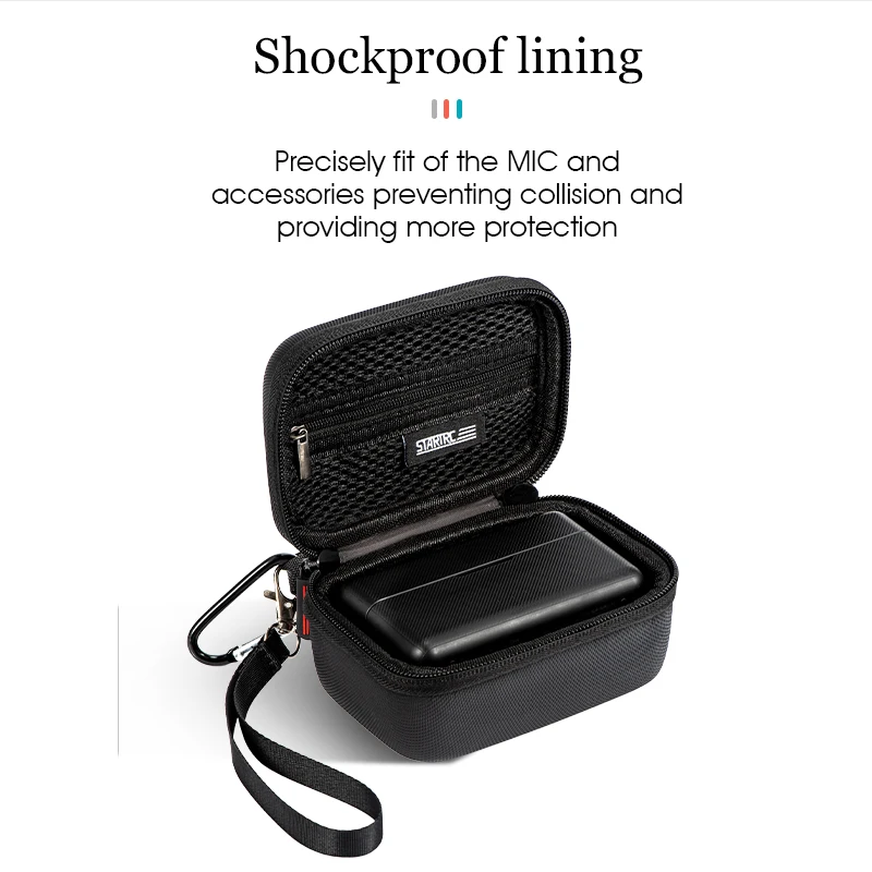 Étui de transport - DJI - MIC - Antichoc - Verre protecteur - Noir ...