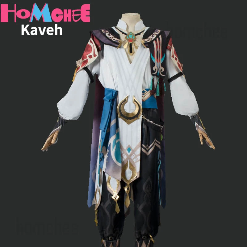 Kaveh Cosplay Costume Anime Game Genshin Impact Wig Kaveh Impacto ...