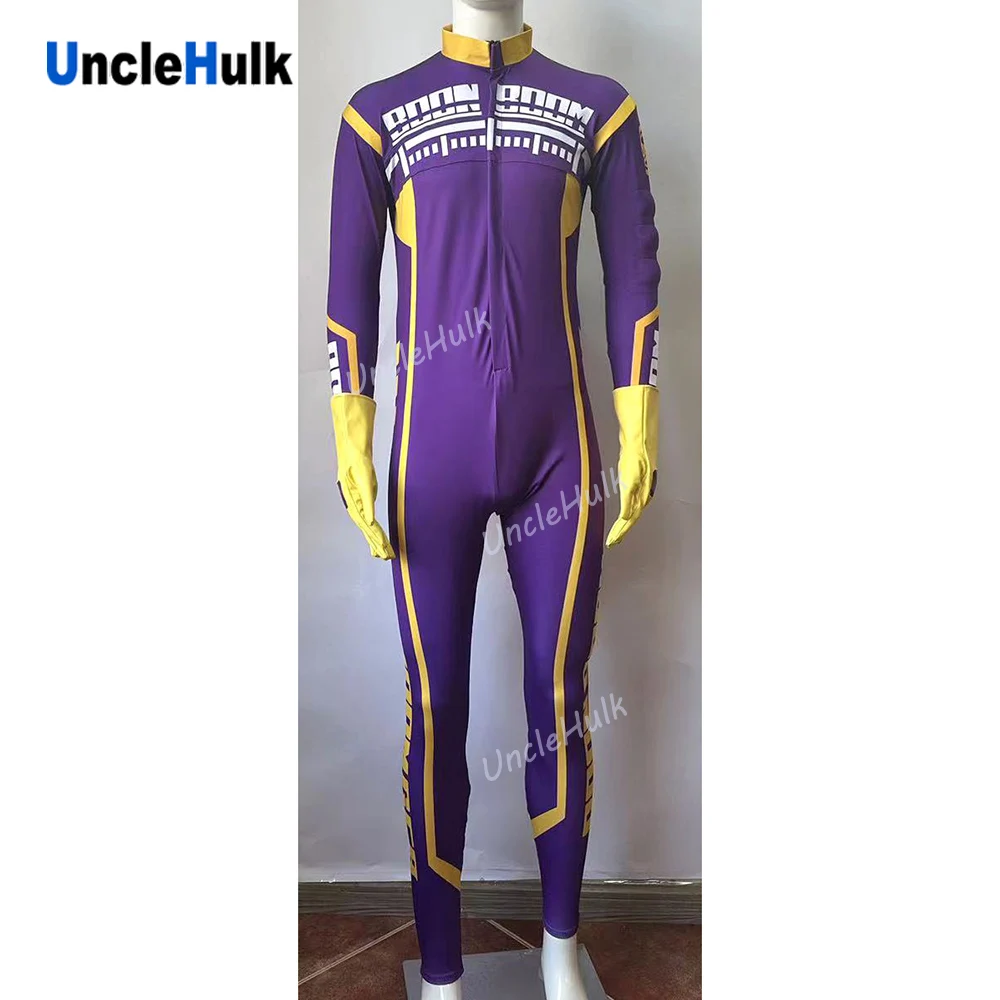 Bakuage Sentai Boonboomger Bun Violet Cosplay Costume - with gloves ...