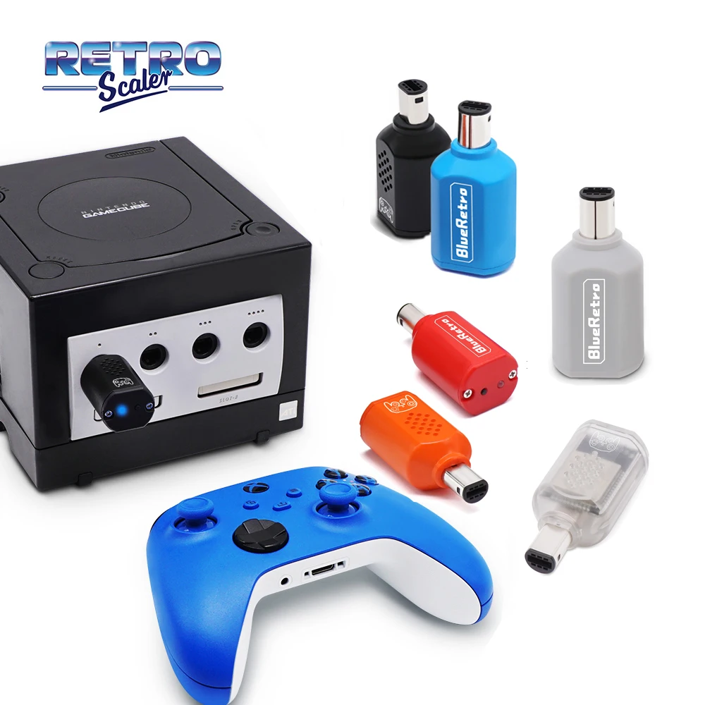 Blueretro Motor Wireless Game Controllers Adapter For Nintendo Gamecube ...