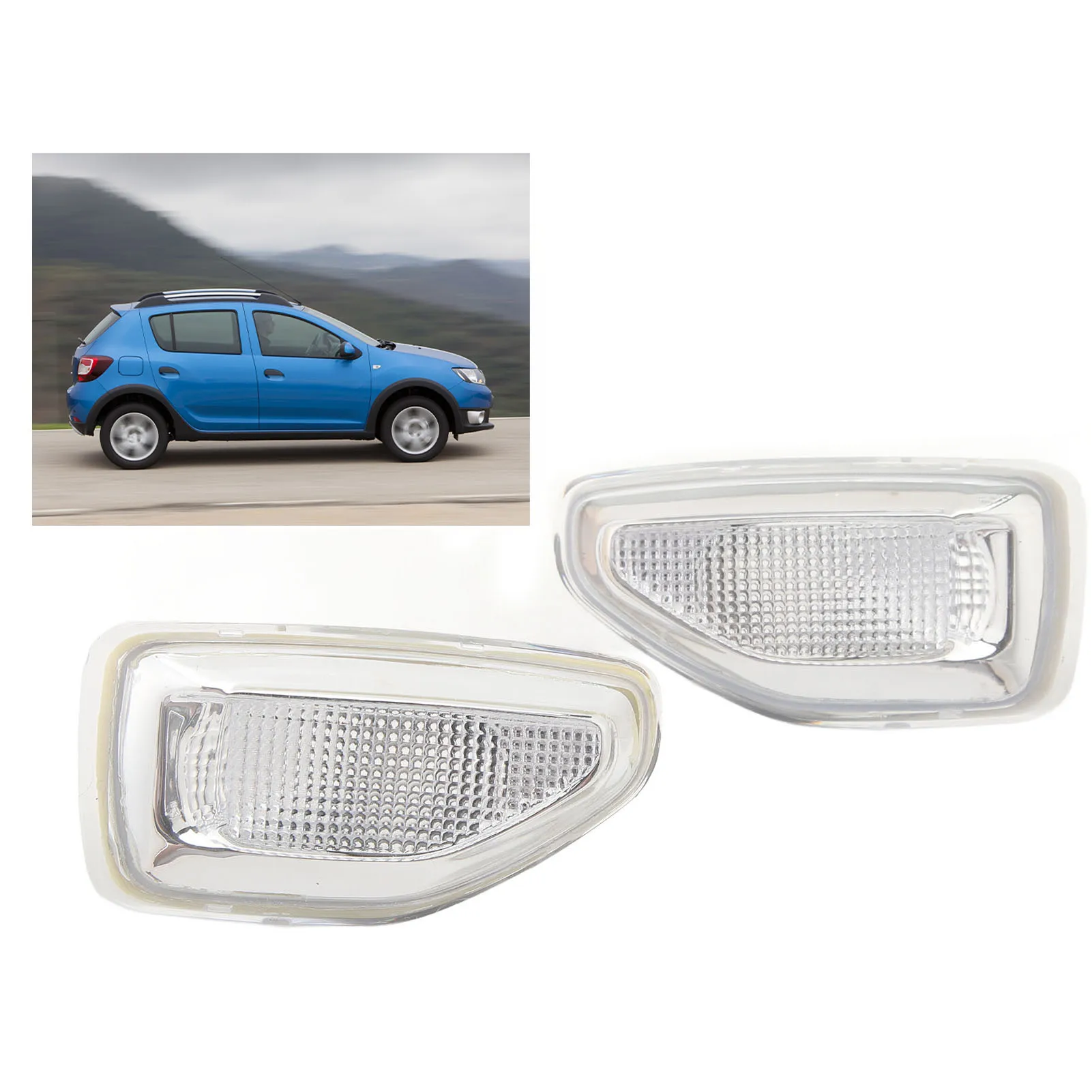 2Pcs Side Marker Lights Turn Signal Lamp Warning Lights 261651140R ...