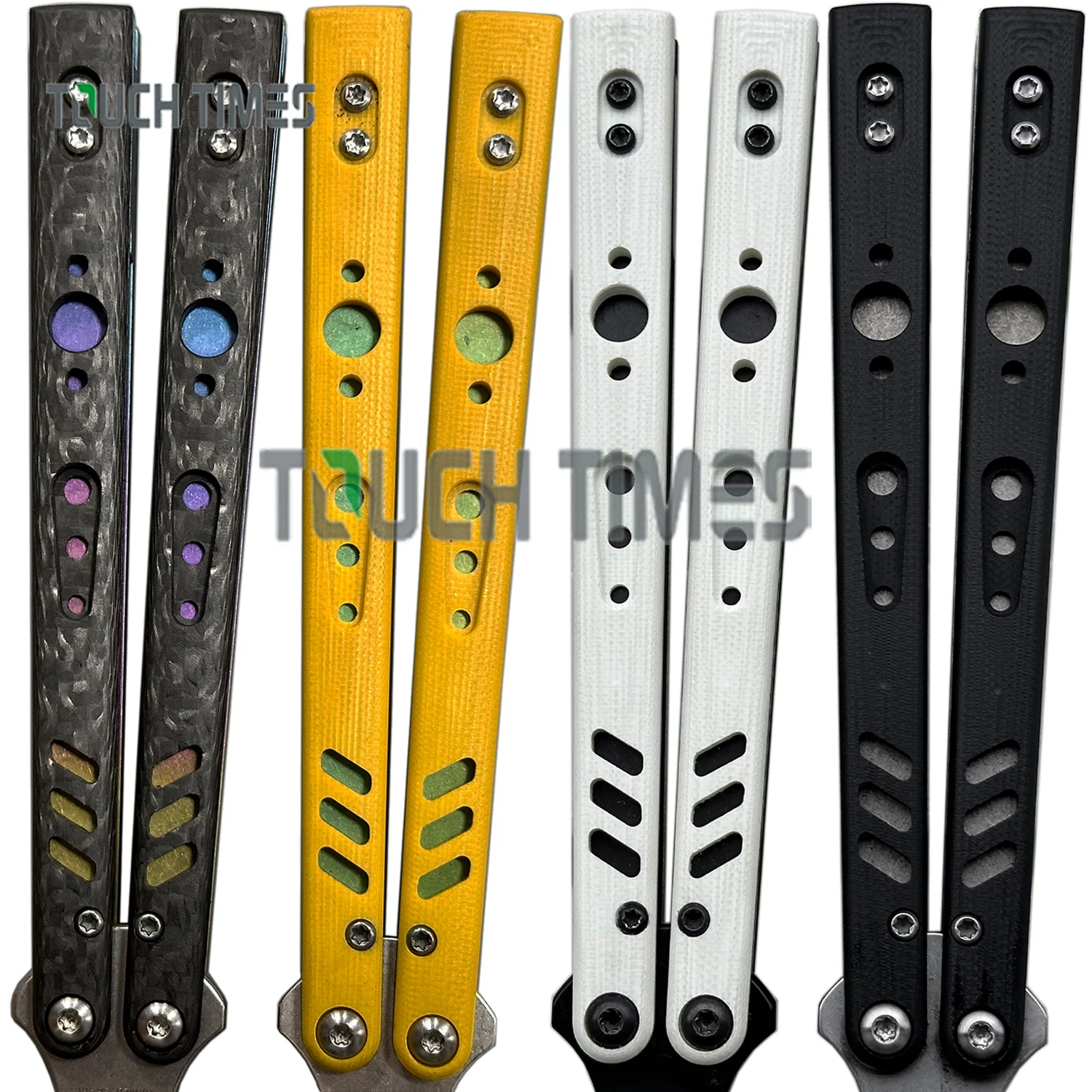 ARMED-SHARK-Titanium-Replicant-Clone-Balisong-Trainer-G10-Titanium ...