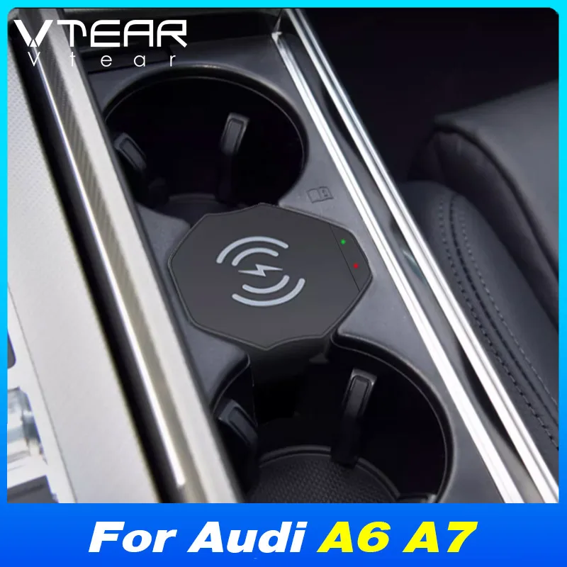 For-Audi-A6-C8-A7-S6-2019-2023-Magnetic-Car-Wireless-Charger-Fast-Cell ...