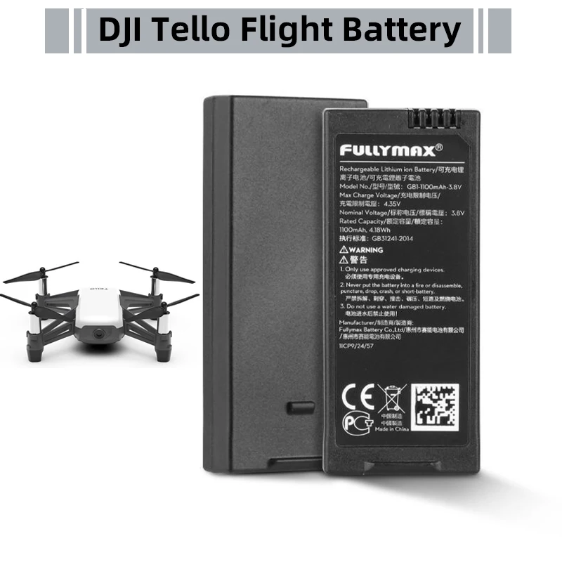 For-Drone-Tello-Battery-3-8V-1100mAh-Drone-Battery-Replacement-for-RYZE ...
