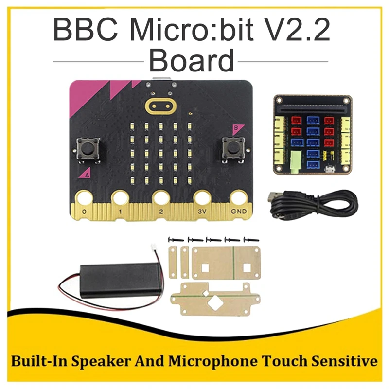 BBC Micro:Bit V2.2 Started Kit Built In Speaker Microphone Touch ...