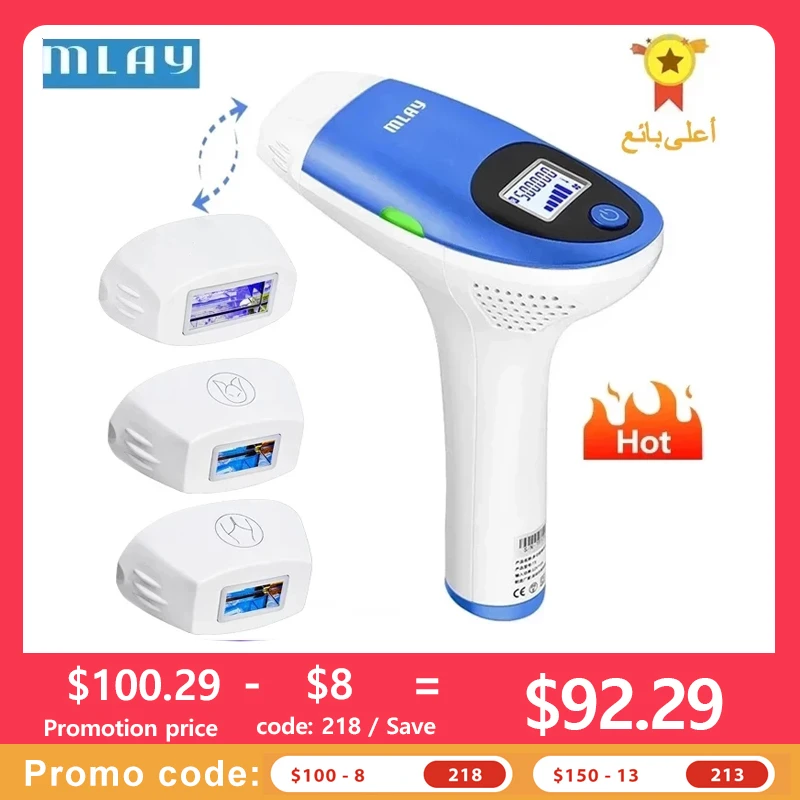 Mlay Ipl Depiladora Laser Hair Removal Device With 500000 Shots Bikini ...