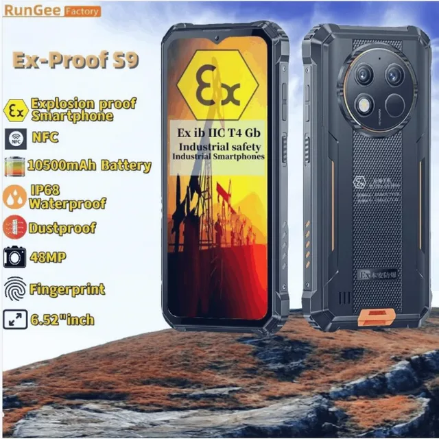 Explosion Proof Rungee S9 Smartphone IP68 Waterproof 8GB RAM 256GB ROM ...