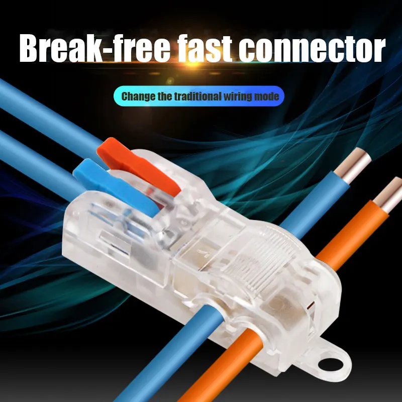 T-type Electrical Wire Connectors Snap Splice Lock Wire Quick Fast ...