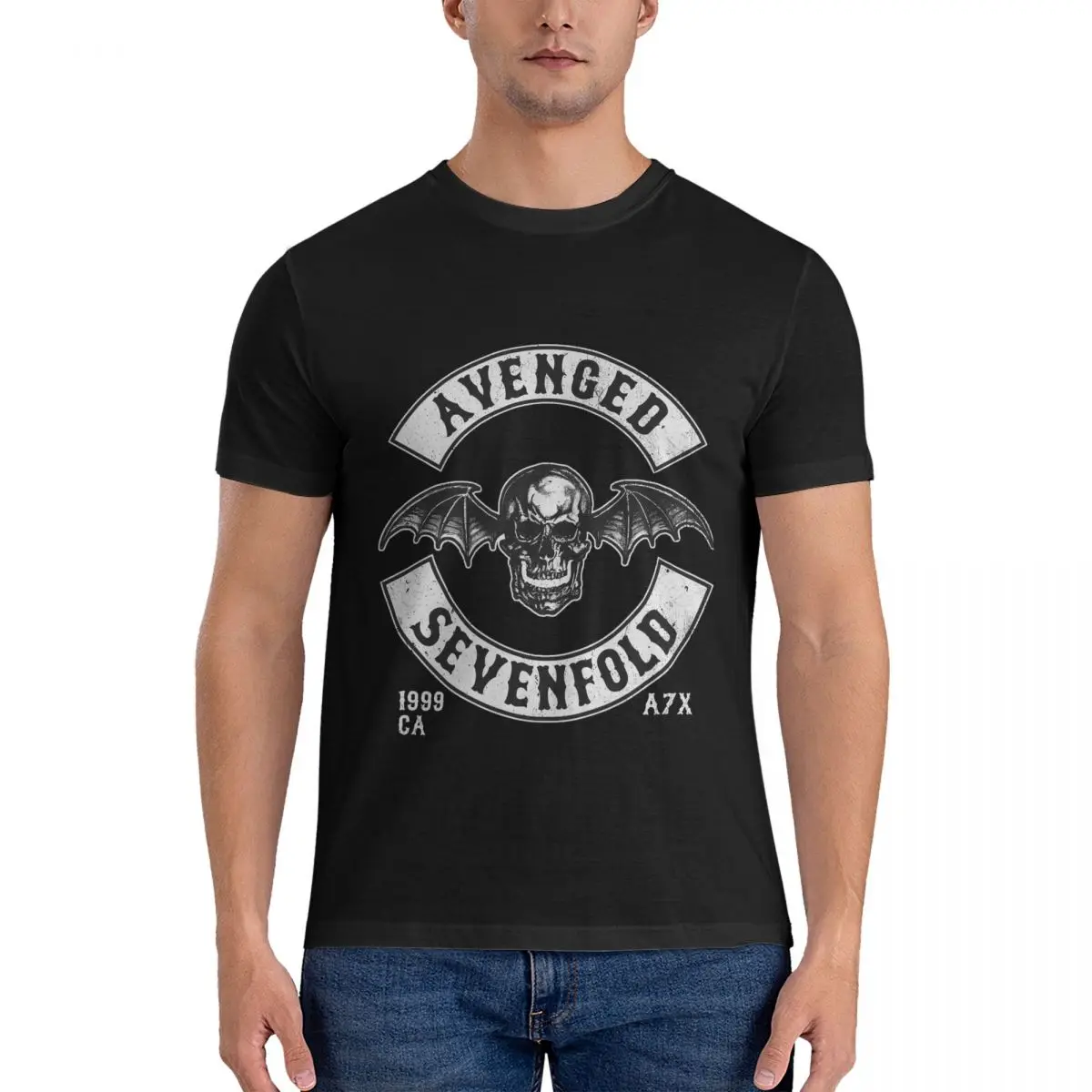 Groovy-Men-T-Shirt-Avenged-Sevenfold-Rock-Novelty-Tees-Short-Sleeve ...