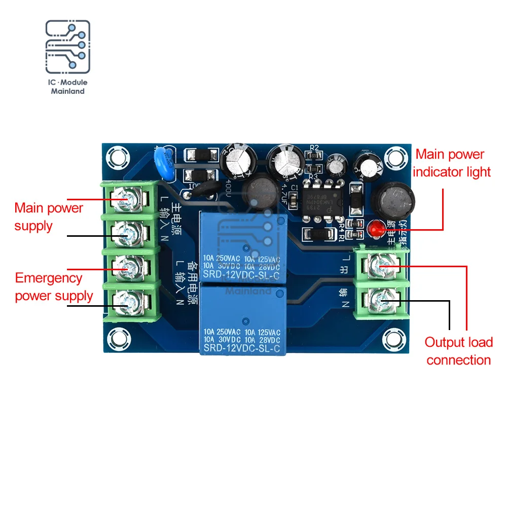AC-85-240V-10A-Auto-Emergency-Power-Switch-Automatic-Switch-Module-AC ...