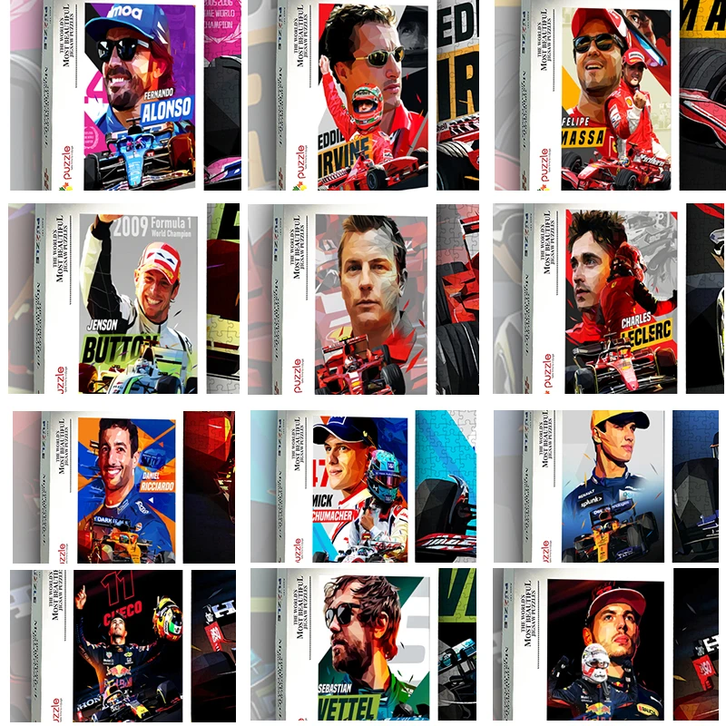 Jigsaw-Puzzle-1000-Pieces-F1-Racing-White-Card-Papers-Assembling ...