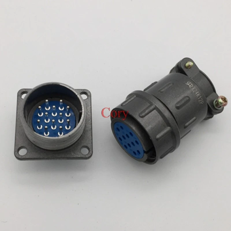 1pc Aviation Connector 24mm Plug Connector Cx24 Circular Connector 12 ...
