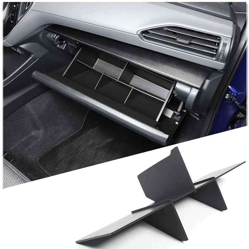 For-Subaru-WRX-2022-2024-ABS-Black-Glove-Box-Dividers-Organizer-Insert ...