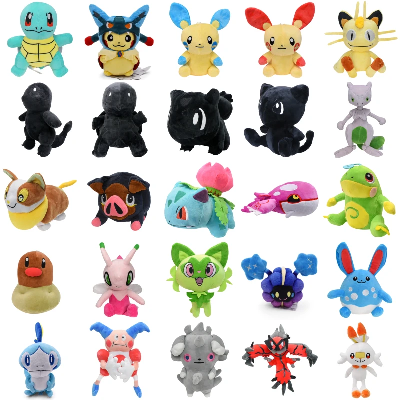 Pokemon-Plush-Toy-Doll-Pikachu-Squirtle-Charmander-Bulbasaur-Cosmog ...