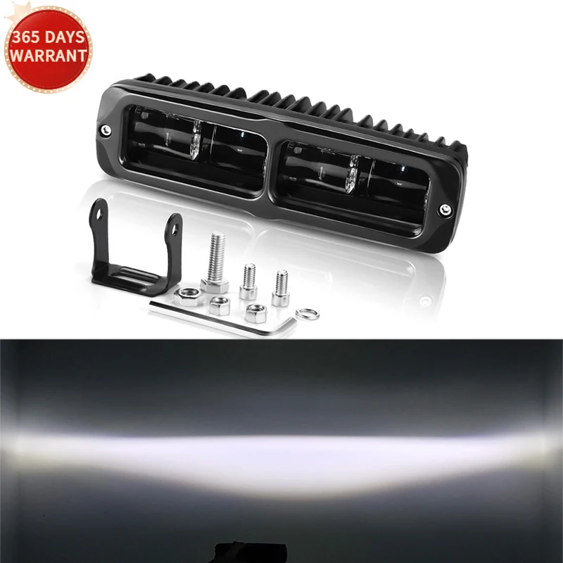Led Work Light Bar 6 Inch 6d Lens Fog Light Offroad Running Lights 12v ...