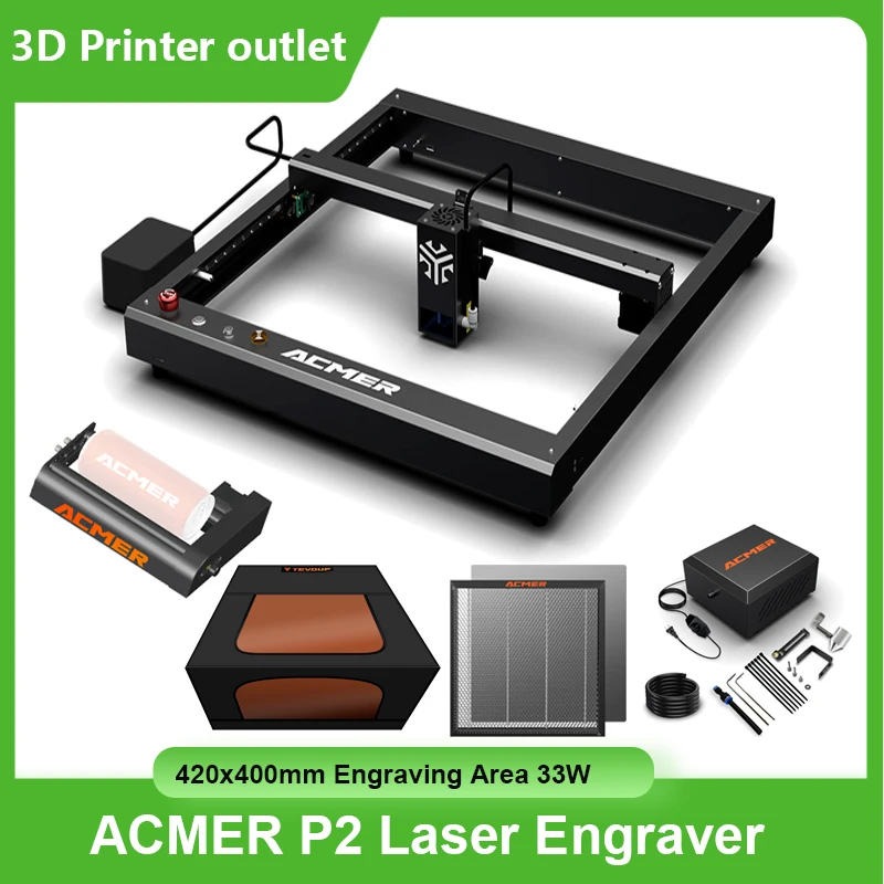 Acmer P2 Laser Engraver 33w/20w/10w Laser Power With Automatic Air ...