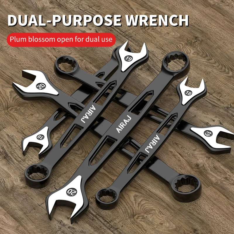 Dual-Ended-Wrench-Ratchet-Wrench-Industrial-Grade-Hardware-Tool-Auto ...