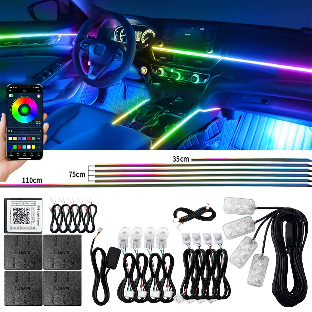 18-in-1-Symphony-Dual-Zone-Car-LED-Ambient-Light-Full-Color-Streamer ...
