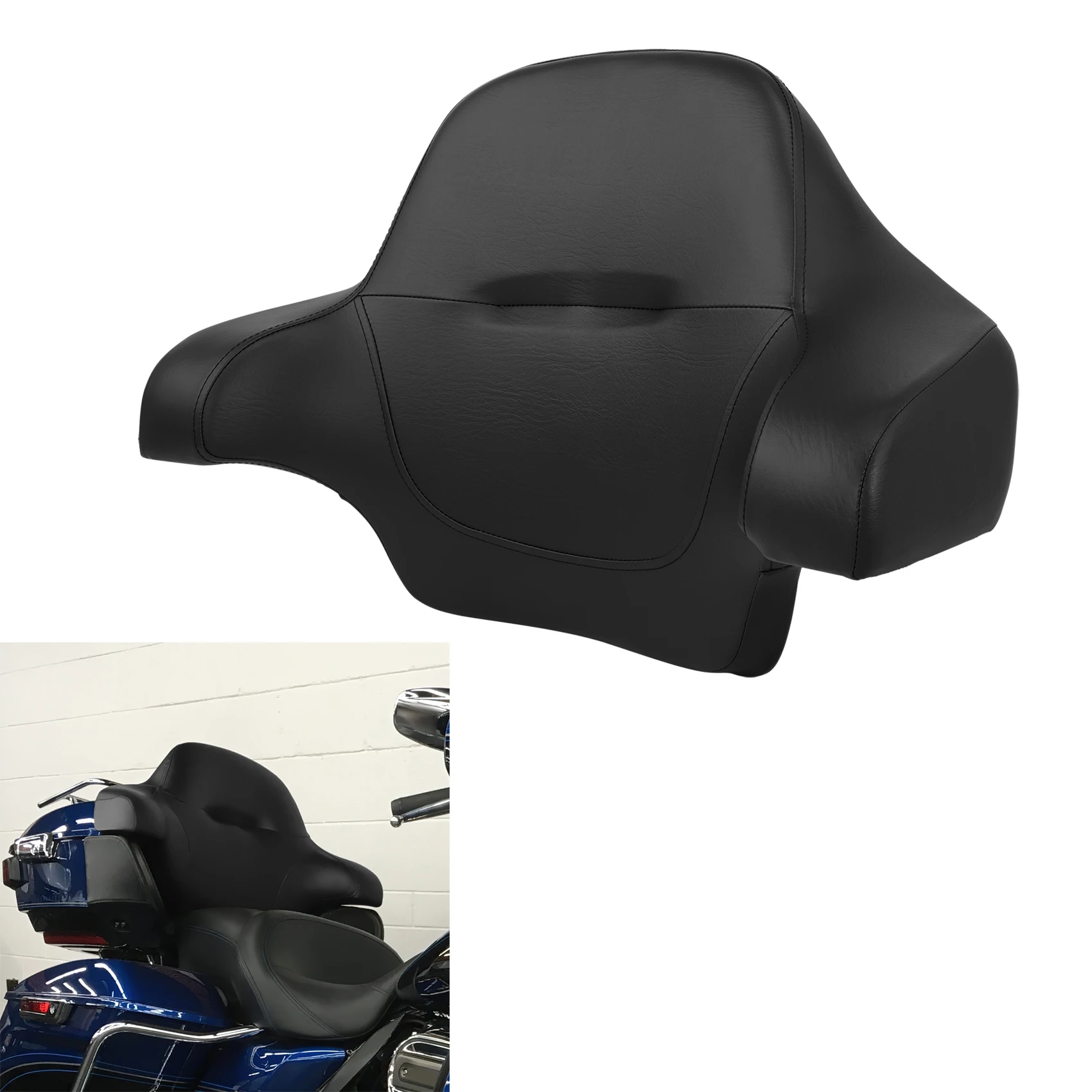 King-Chopped-Pack-Trunk-Wrap-Around-Backrest-For-Harley-Tour-Pack ...