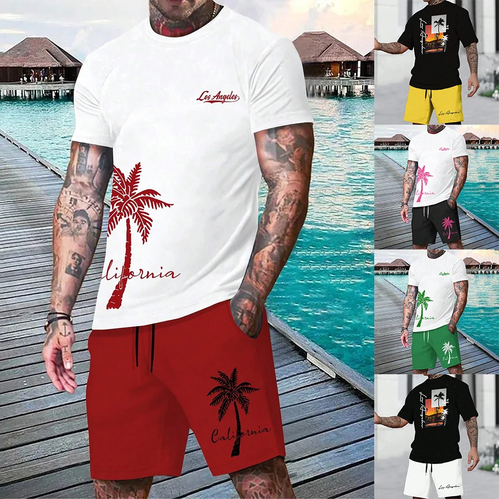 Conjunto-informal-de-verano-para-hombre-conjunto-refrescante-y ...