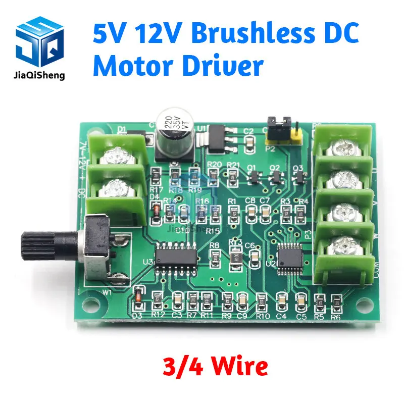 5V-12V-Brushless-DC-Motor-Driver-Controller-Board-with-Reverse-Voltage ...