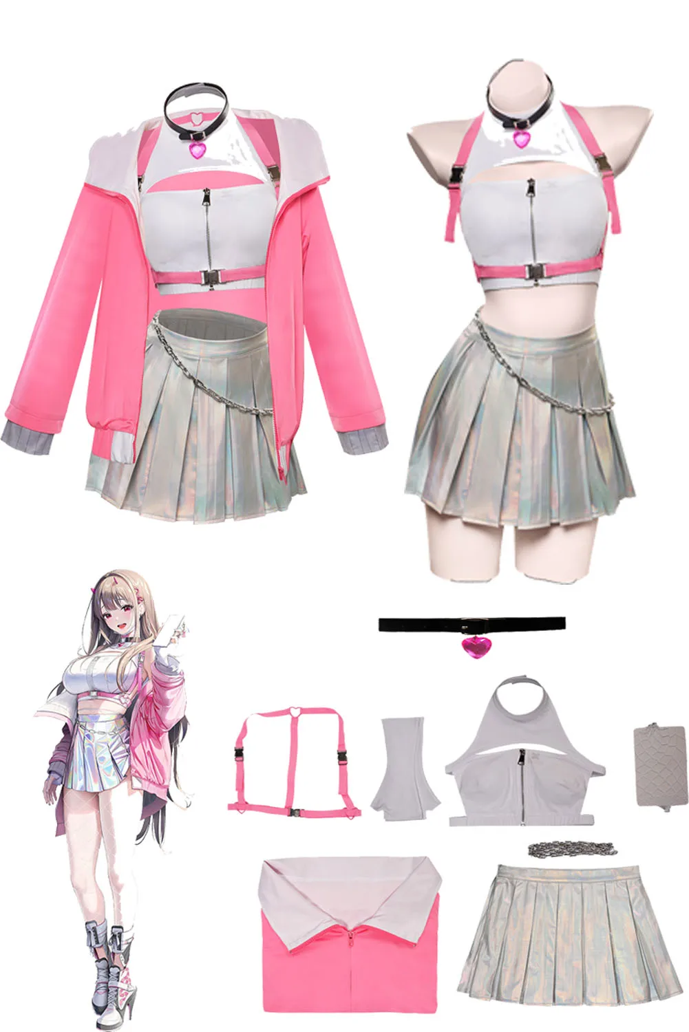 Nikke-The-Goddess-Of-Victory-Viper-Cosplay-Costume-Vest-Skirt-Outfit ...