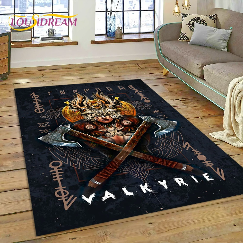 Viking-Odin-Valhalla-Nordic-Mythology-Symbols-Carpet-Rug-for-Home ...
