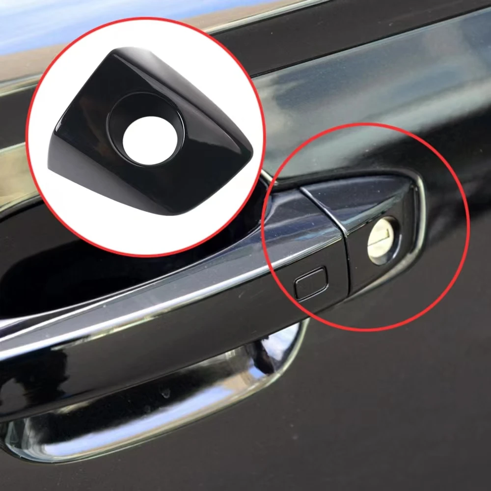 Black-Left-Front-Door-Handle-Lock-Key-Hole-Cover-Cap-4H1837879-For-Audi ...