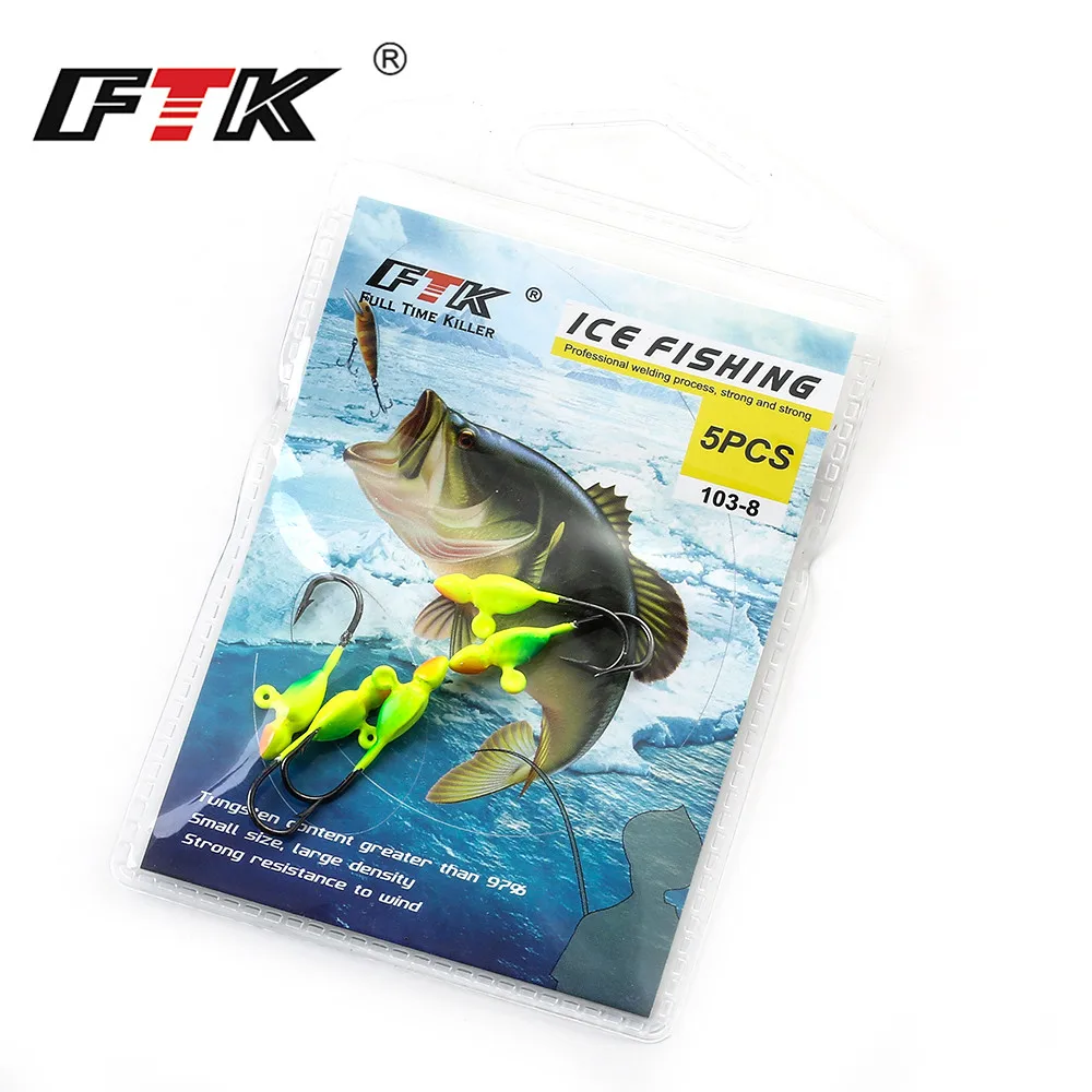 FTK-5Pcs-Ice-Fishing-Hook-1g-1-2g-1-7g-JIG-Head-Overturned-Hook ...