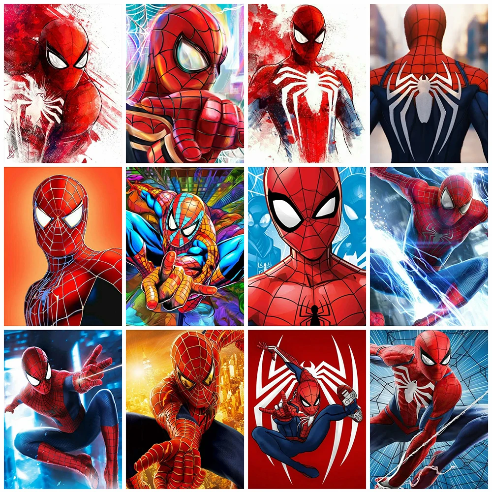 Disney-Spider-Man-Painting-By-Numbers-Superhero-Paint-Kit-For-Adults ...