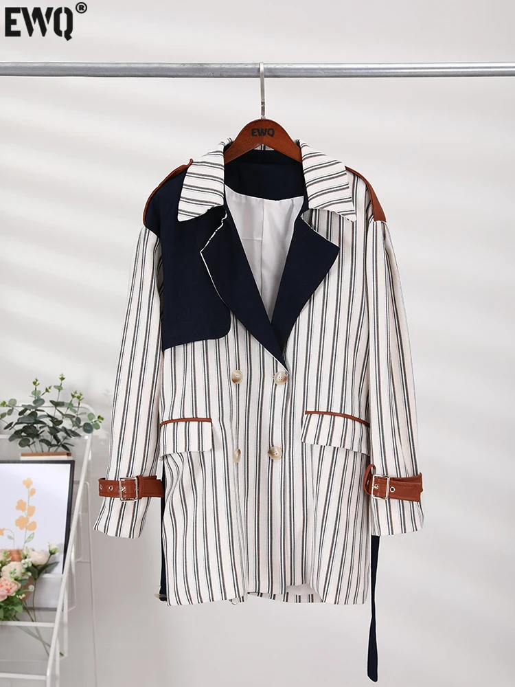 EWQ-High-Quality-Women-Clothing-Windbreaker-Long-Sleeve-Patchwork-Color ...