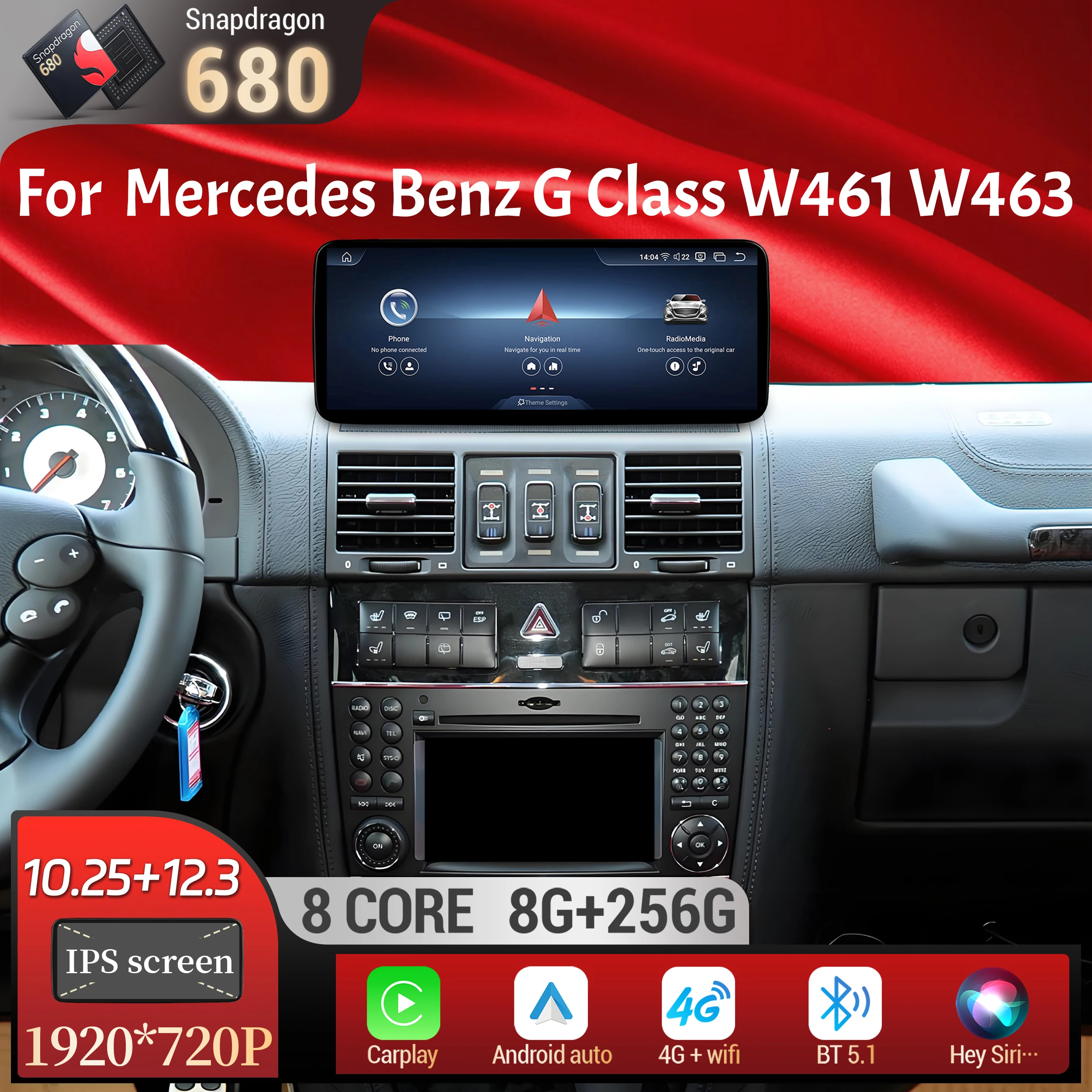 Car Radio For Mercedes Benz G Class G500 G55 W461 W463 2008-2015 ...