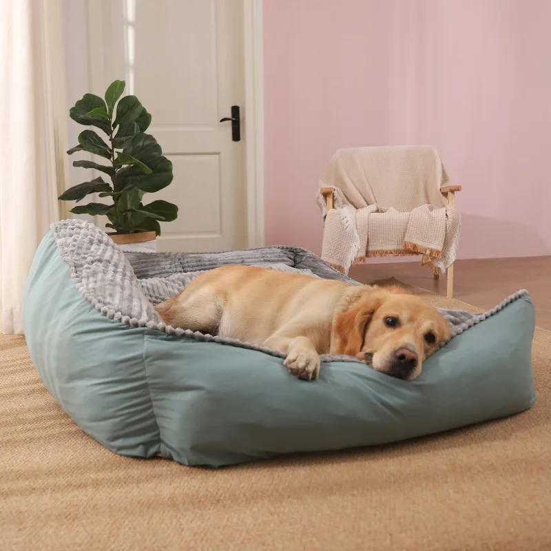 Canapé-lit d'hiver pour chiens duveteux - ABC chiens