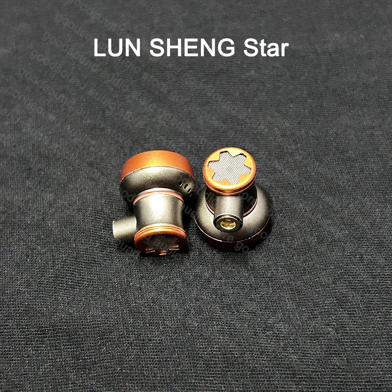 LUN SHENG Star Flat Head Earphone Earbuds 14.2mm Dual Dynamic Driver Hi ...