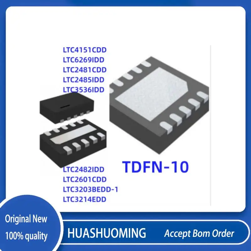 10Pcs-LOT-LTC4151CDD-LTC6269IDD-LTC2481CDD-LTC2485IDD-LTC3536IDD ...
